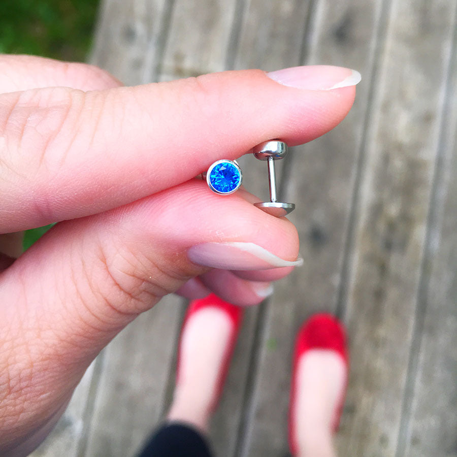 Blue Sapphire – ComfyEarrings